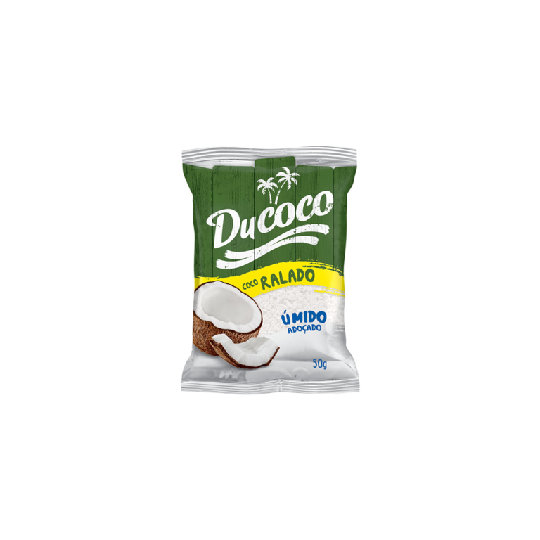 Coco Ralado Ducoco Úmido e Adoçado 50g - Rika Distribuidora
